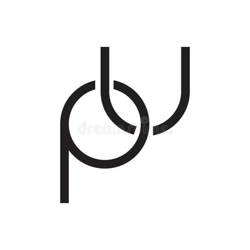 Pu Initial Letter Vector Logo Icon Stock Vector - Illustration of ...