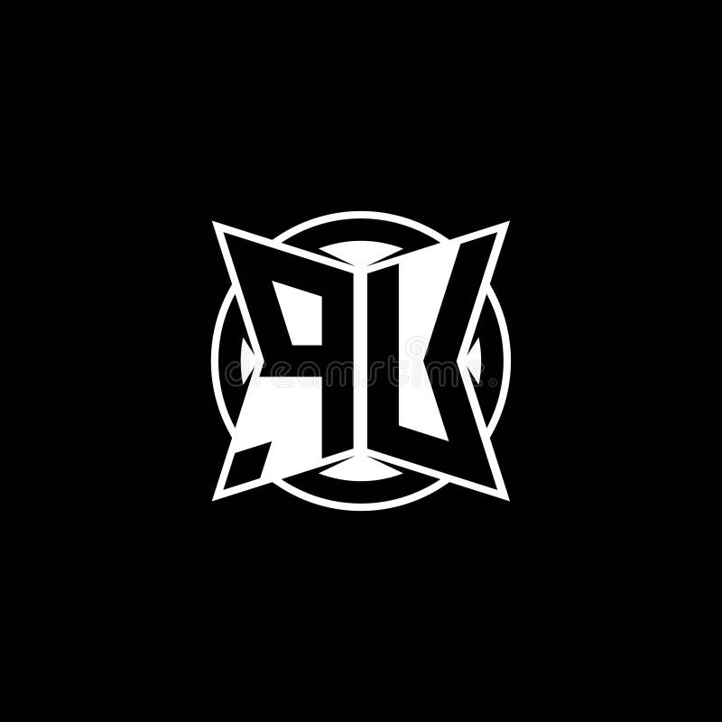 PU Logo Monogram Design Template Stock Vector - Illustration of vector ...