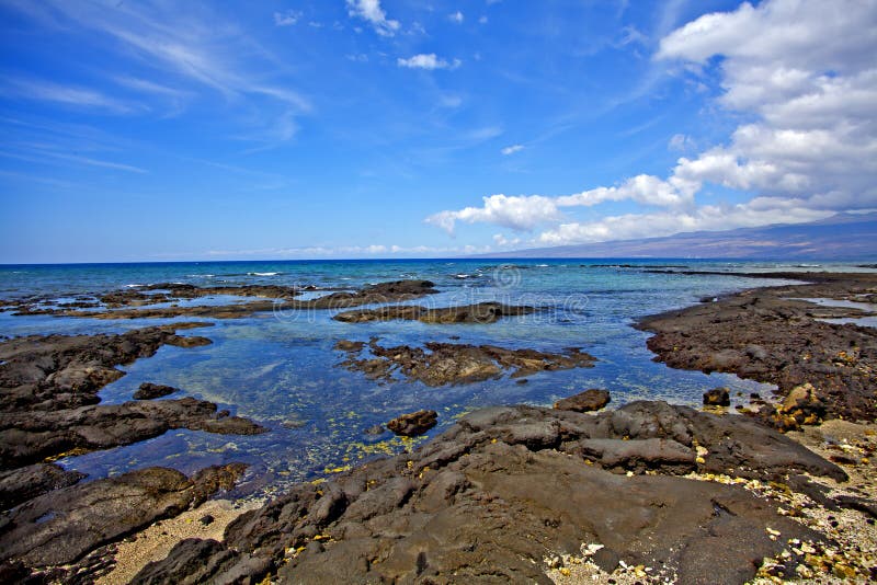 Puako Ocean Scene stock photo. Image of blue, islands - 49852114