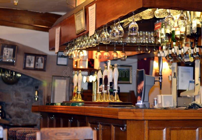 Inside View of a English Pub Editorial Image - Image of food, drink ...