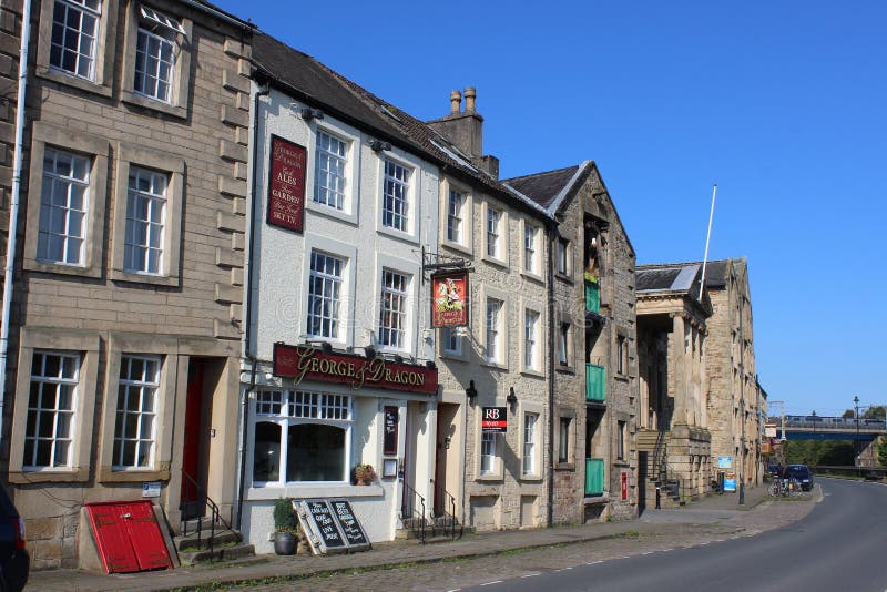 Pub George & Dragon, St George's Quay, Lancaster Immagine Stock ...