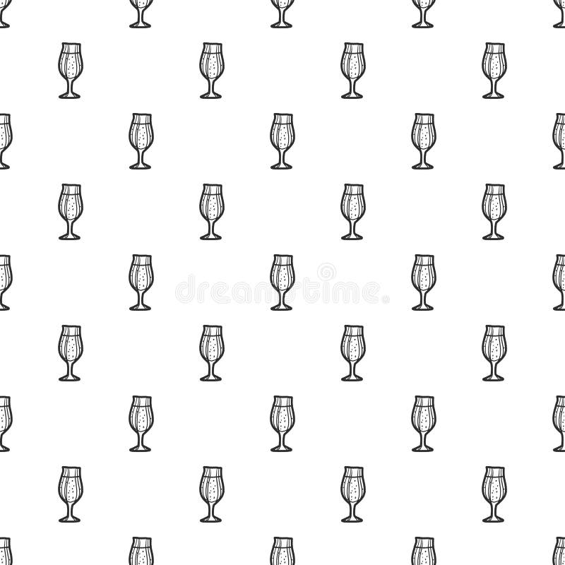 Pub Glass Beer Pattern Seamless Stock Vector - Illustration of graphic ...