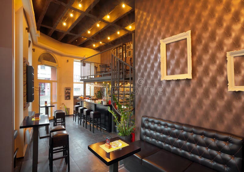 Pub interior stock photo. Image of interior, lighting - 18628726