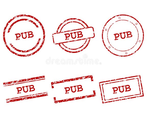 Pub stamps stock vector. Illustration of button, isolated - 200603728