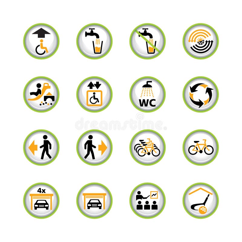 Public access button icons stock illustration. Illustration of golf ...