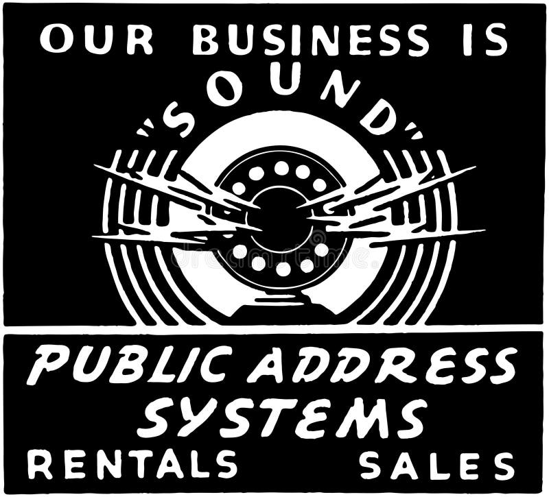 Public Address System stock vector. Illustration of components - 42095482