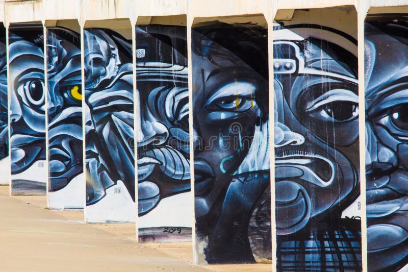 Public Art: Graffiti on the Walls of the Stormwater System. Editorial ...