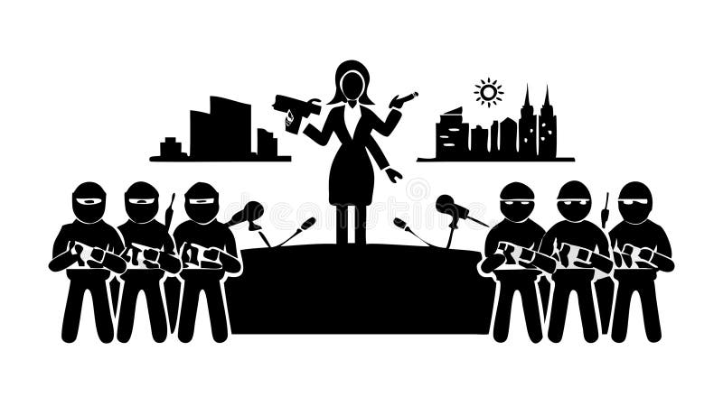 Public Assembly, Active Group Conference Participation, Vector Design Generative AI Stock Vector ...