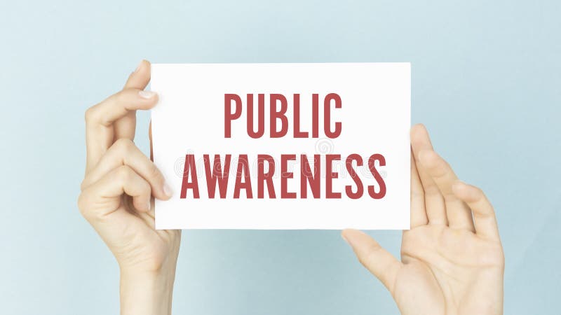 Public Awareness is Shown Using the Text Stock Image - Image of ...