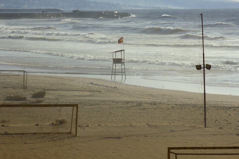 Public Beach in Beirut, Lebanon. Stock Image - Image of urban ...