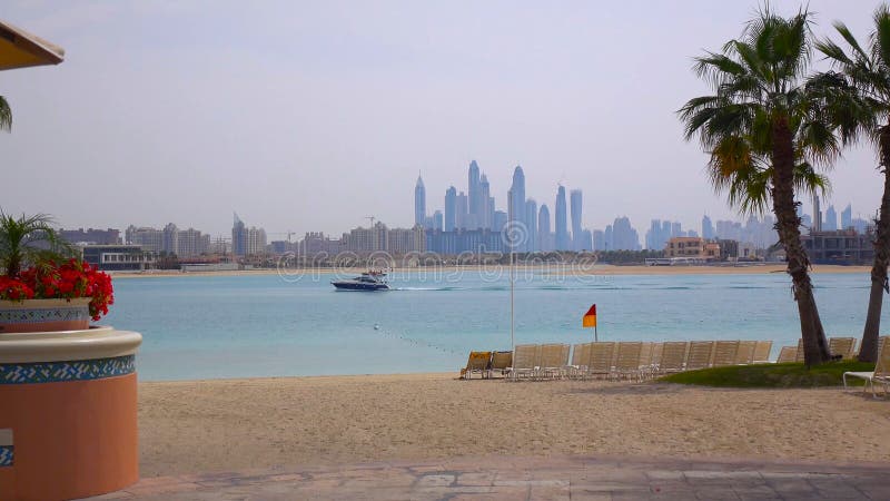 Public Beach with Turquoise Water in Dubai, UAE 2018 Stock Photo ...
