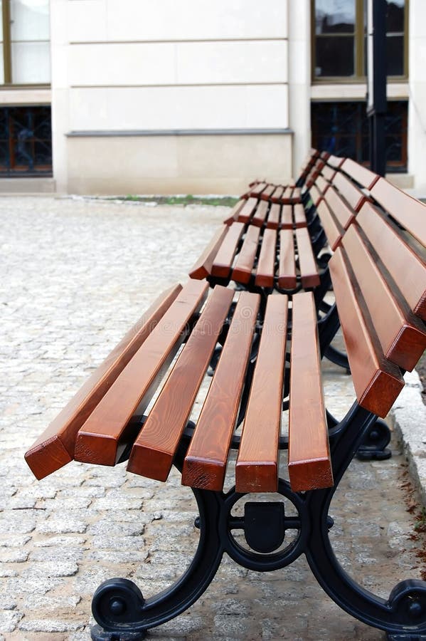 Public bench stock image. Image of brown, metal, place - 4923627