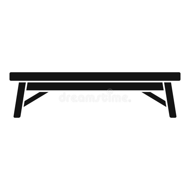 Public Bench Icon, Simple Style Stock Vector - Illustration of light ...