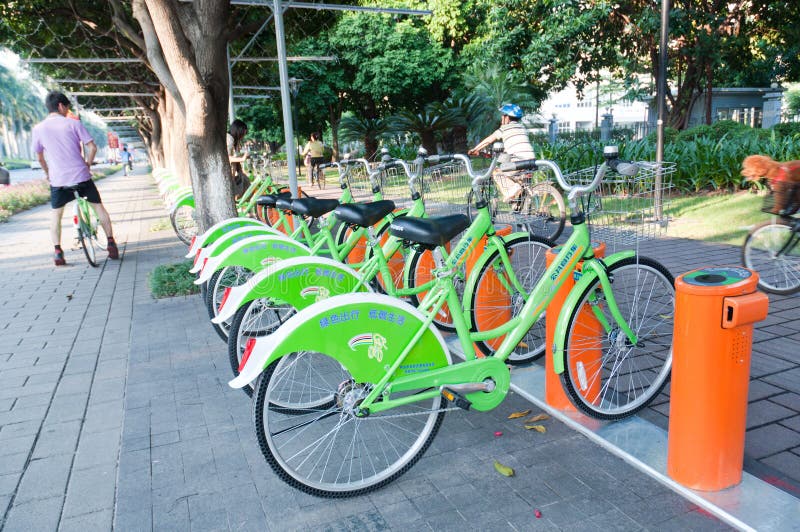 Public Bike System in China Editorial Image - Image of pedal, ride ...