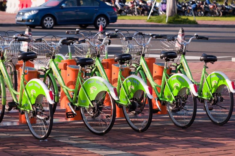 Public Bike System in China Editorial Stock Image - Image of energy ...