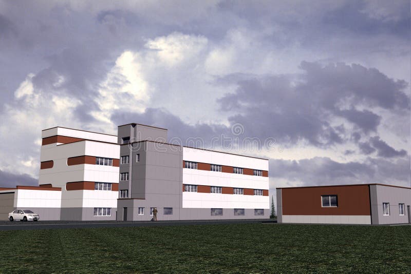 Public Building stock illustration. Illustration of architecture - 38001106