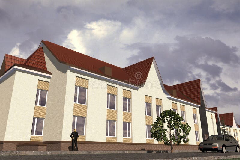 Public Building stock illustration. Illustration of architecture - 38001296