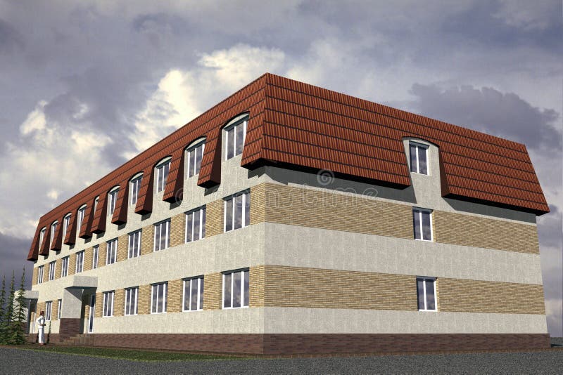 Public Building stock illustration. Illustration of green - 38001510