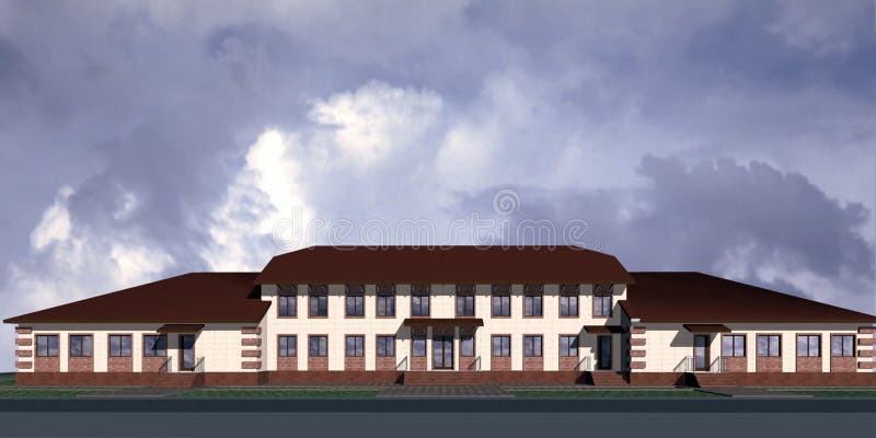 Public Building stock illustration. Illustration of engineering - 38002036