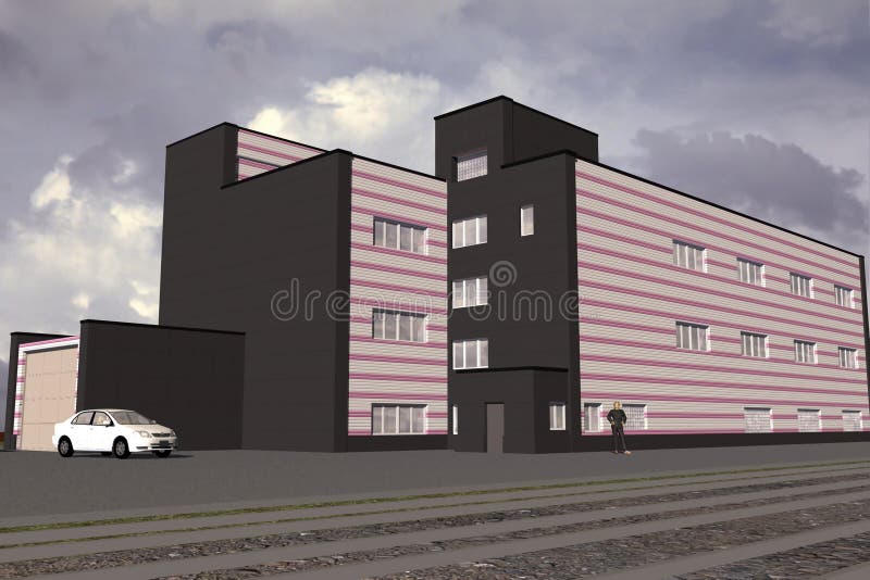 Public Building stock illustration. Illustration of model - 38007198