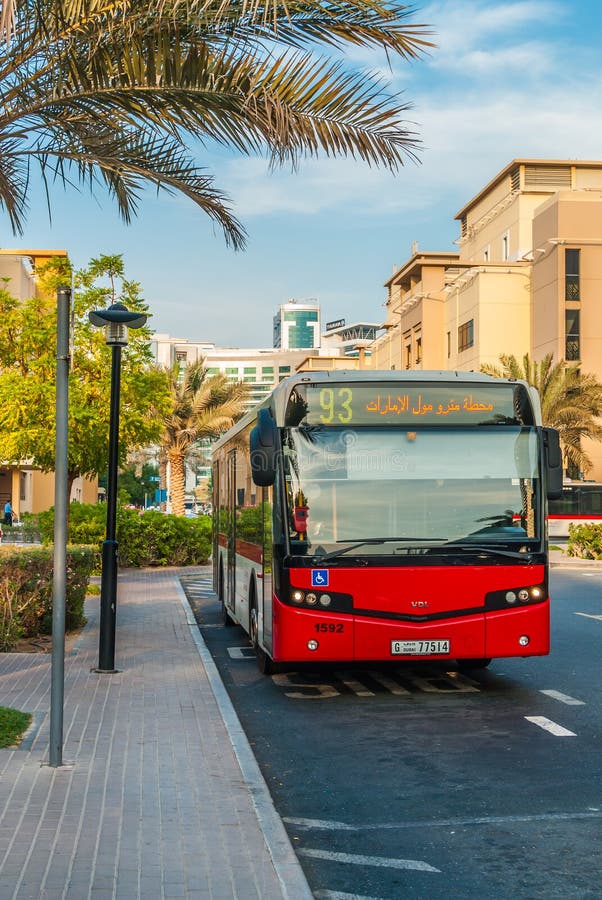 Public Bus in Dubai editorial image. Image of transport - 72929785