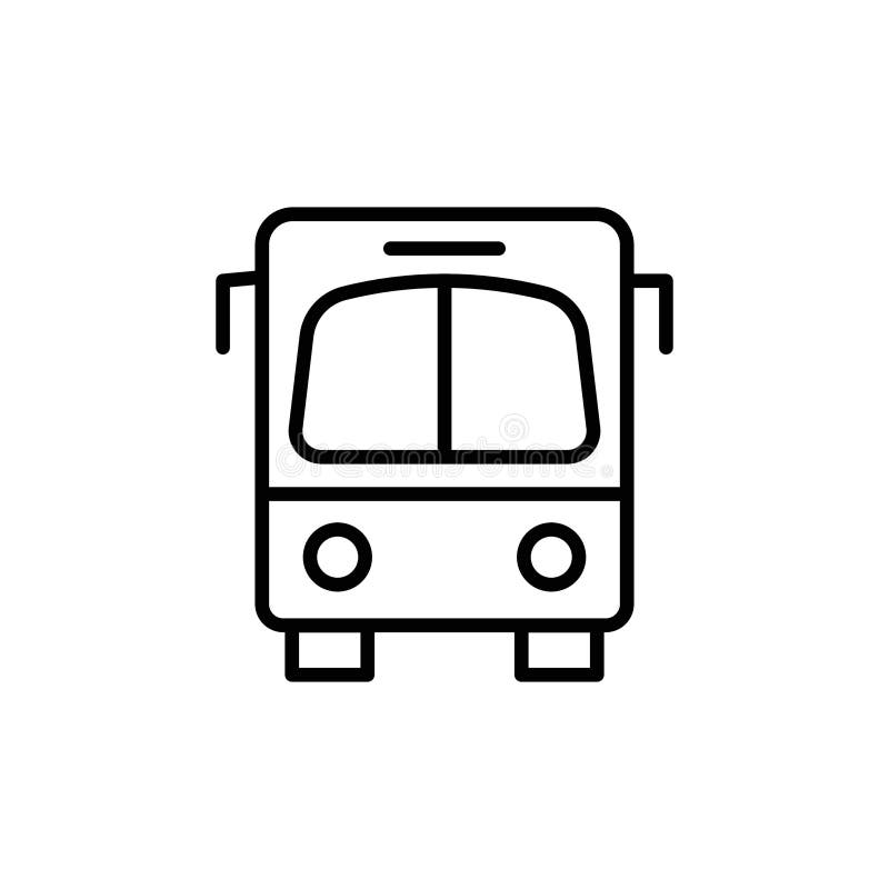 Public Bus Icon Perfect for Transportation and Travel Stock Vector ...