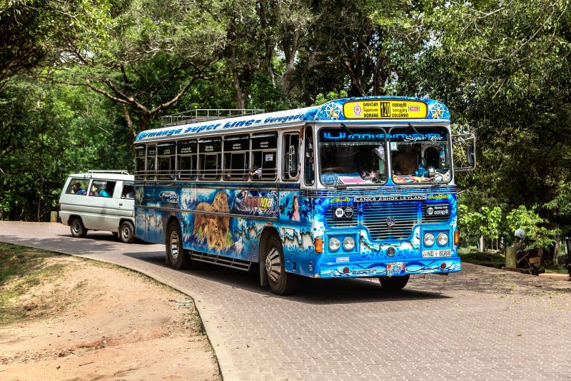 Public bus in Sri Lanka editorial image. Image of passenger - 263042660
