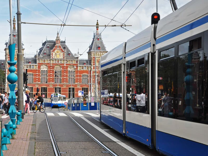 Public Buses at Central Station, Amsterdam Editorial Photo - Image of ...