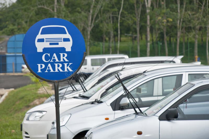Public car park sign stock photo. Image of carparks, vehicles - 19661536