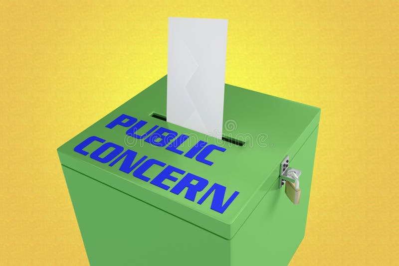 PUBLIC CONCERN concept stock illustration. Illustration of project ...