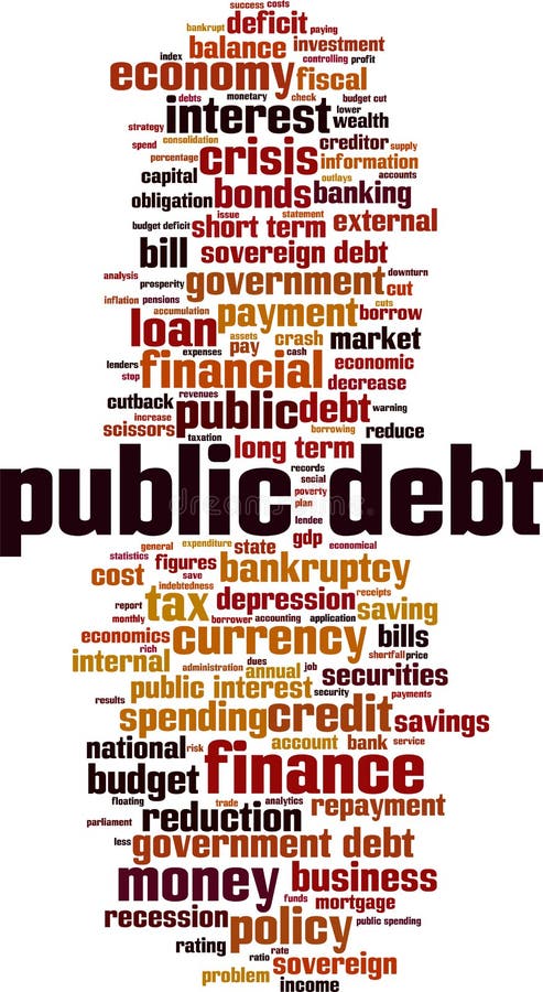 Debt Word Cloud Concept stock illustration. Illustration of devasting ...