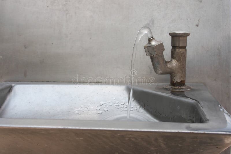 Public Drinking Water Tap for Everybody Free To Drink Stock Photo ...