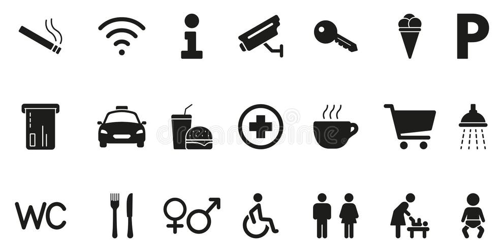 Facility Service Symbols Stock Illustrations – 262 Facility Service ...