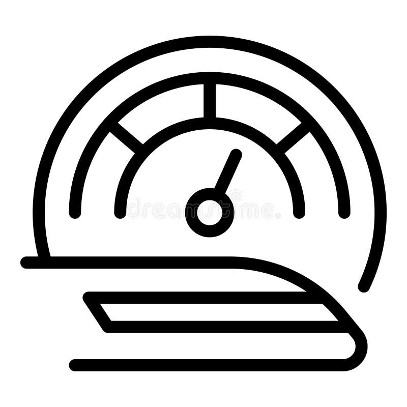 Public Fast Train Icon, Outline Style Stock Vector - Illustration of ...