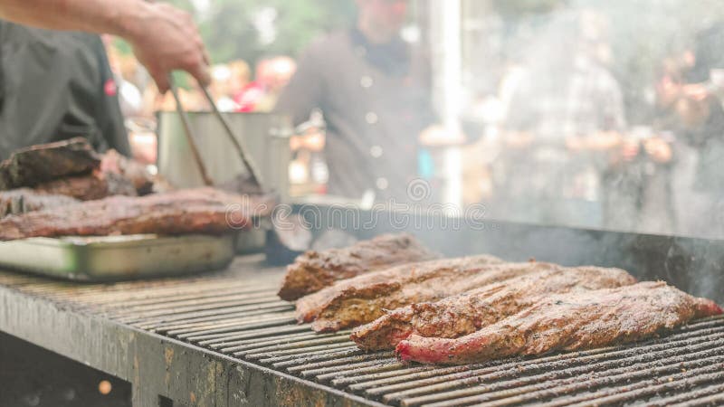 Public Food Festival Event stock photo. Image of grill - 69875294