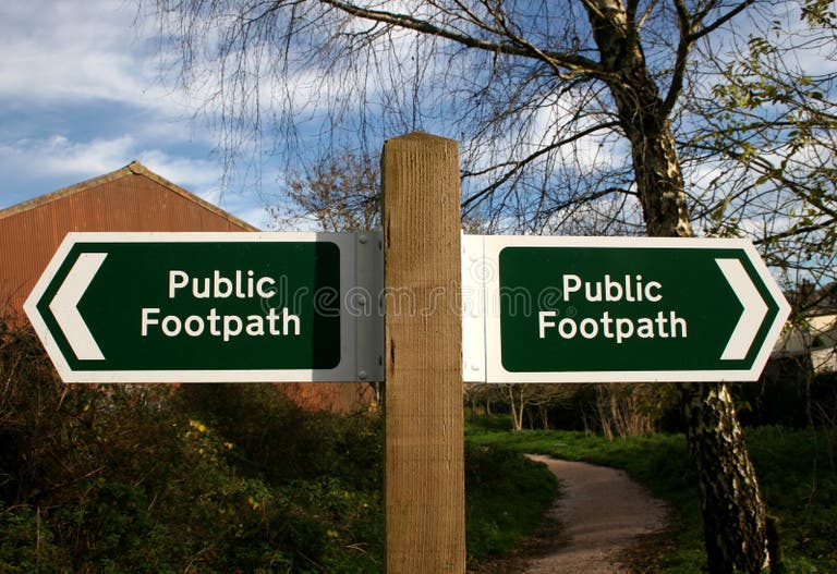 Public footpath sign stock photo. Image of footpath, trail - 7347144