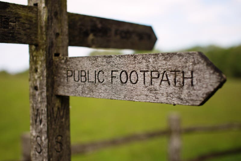 Public footpath stock image. Image of sussex, walk, footpath - 54452955