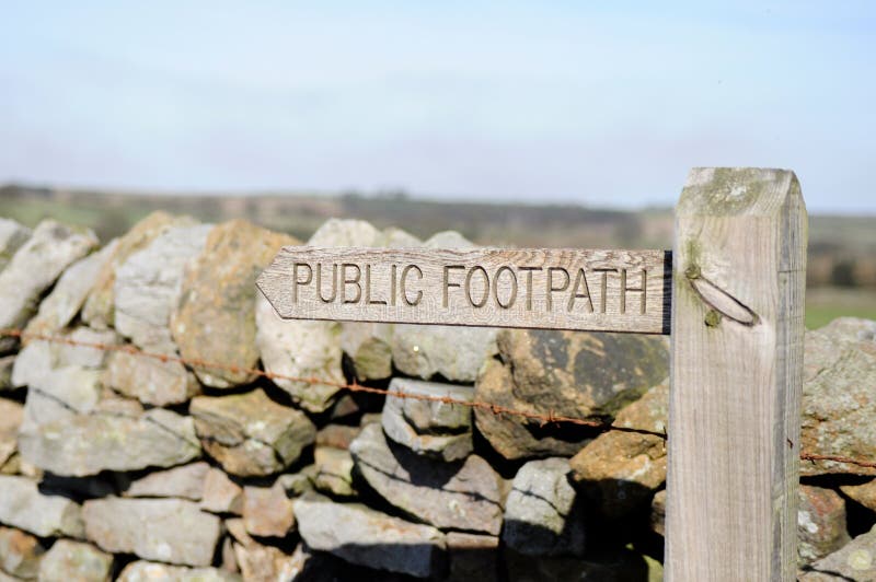 Public Footpath Signpost stock photo. Image of countryside - 24502714
