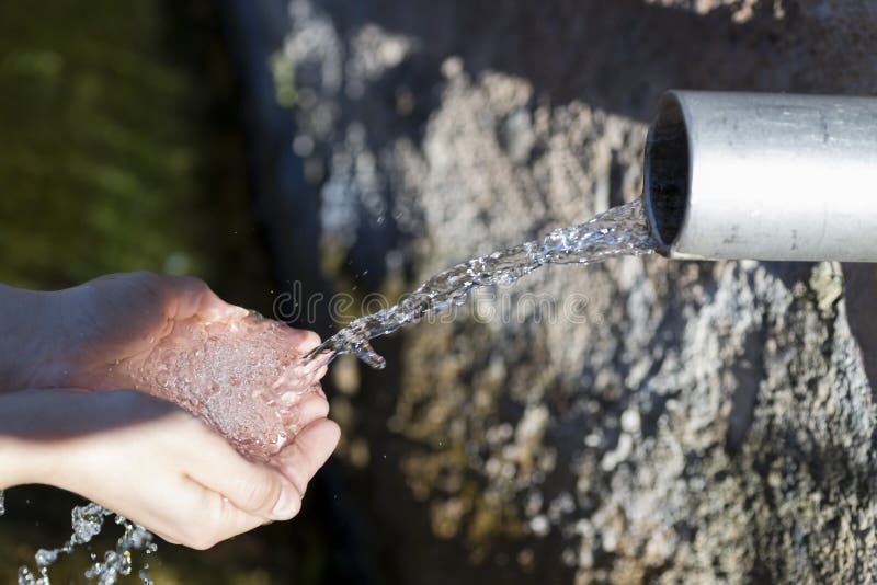 Public fountain. stock photo. Image of cool, human, channel - 53006856