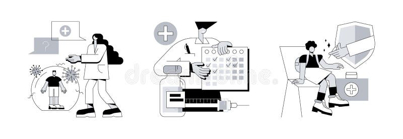 Public Health Program Abstract Concept Vector Illustrations. Stock ...