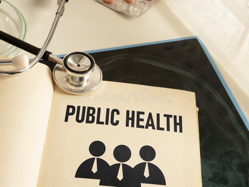 Public Health is Shown Using the Text Stock Image - Image of clinic ...