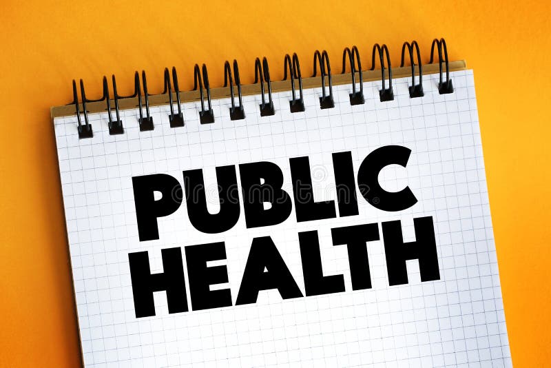 Public Health Text on Notepad, Concept Background Stock Image - Image ...