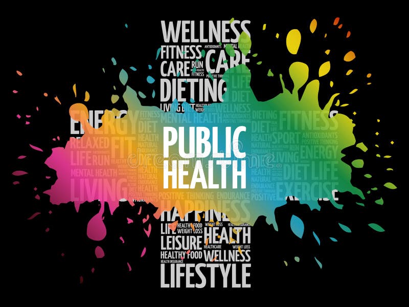 Public Health Word Cloud, Health Cross Concept Background Stock ...