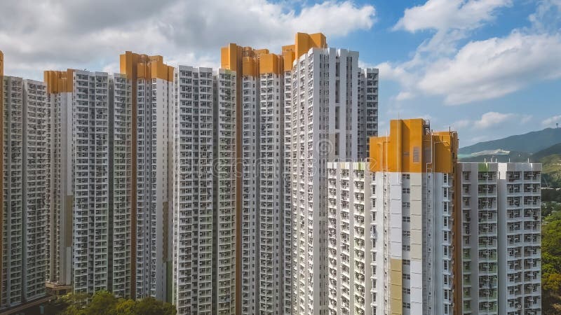 Public Housing Estate Queens Hill Estate HK May 4 2023 Editorial Stock ...