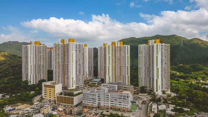 Public Housing Estate Queens Hill Estate HK May 4 2023 Editorial Stock ...