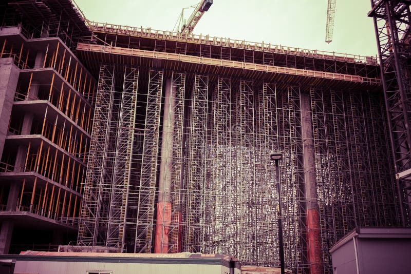 Public Housing Under Construction Editorial Photo - Image of beams ...