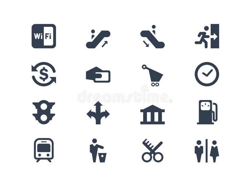 Public icons stock vector. Illustration of scissors, internet - 33762099