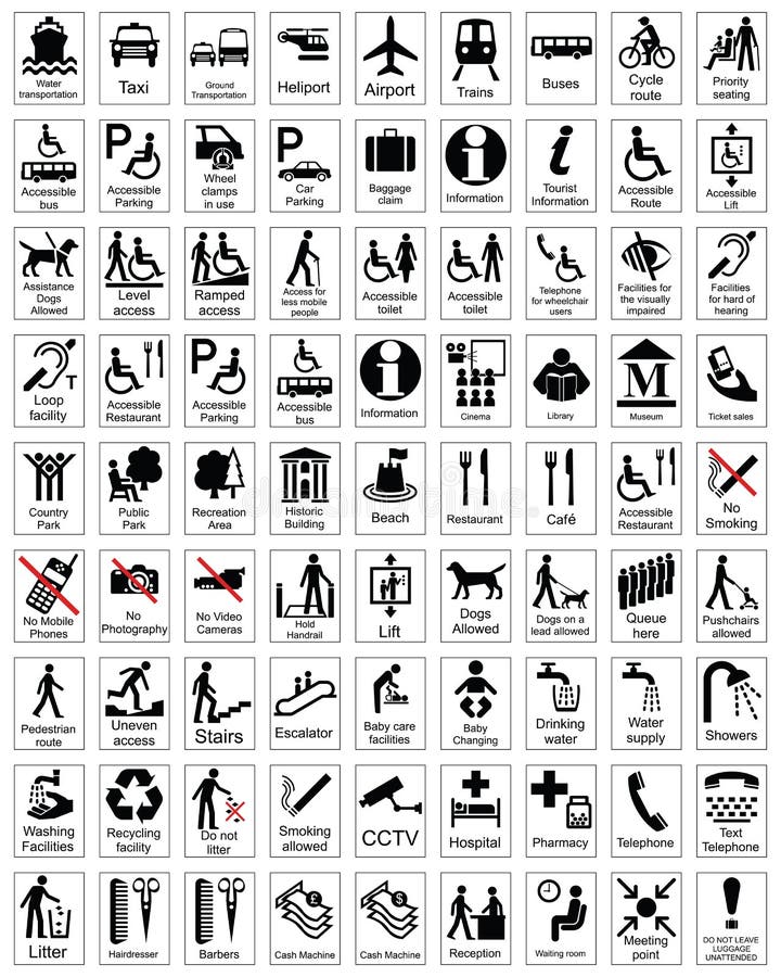 Public Information signs stock vector. Illustration of public - 10593696