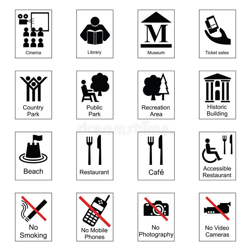 Public Information Signs stock vector. Illustration of notify - 12945192