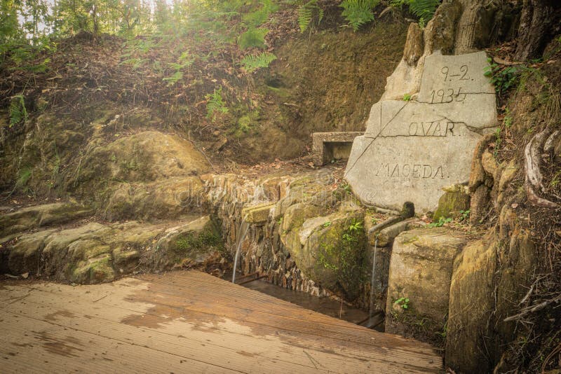 Public Intake of Spring Water in Maceda, Ovar, Portugal Stock Image ...